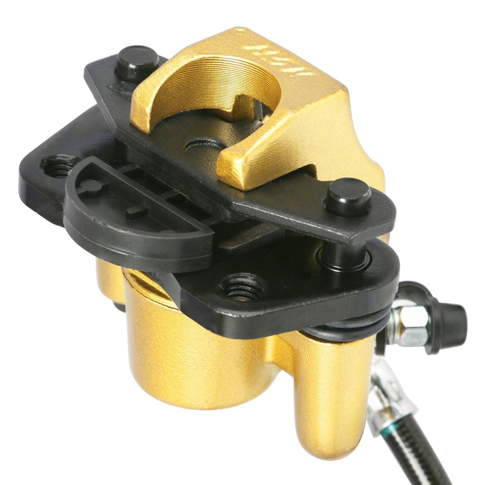 Front Hydraulic Disc Brake Caliper Rotor Assembly 4 Stud Spindle Hub ...