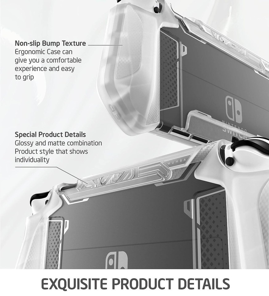 Mumba Dockable Case New for Nintendo Switch OLED 2021 TPU Ergonomics ...