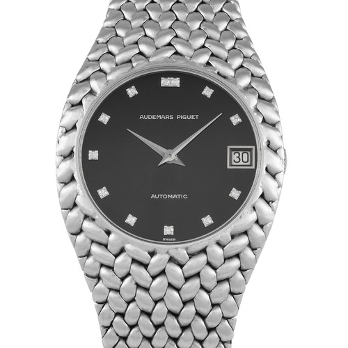 Audemars Piguet Cobra Onyx Double Diamond Dial 18K White Gold Watch ...