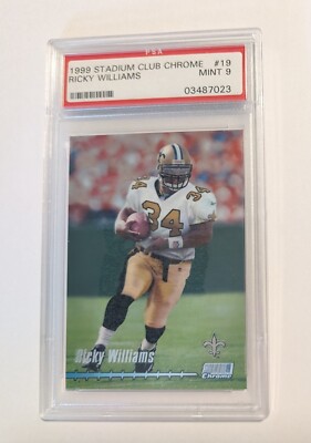 1999 STADIUM CLUB RICKY WILLIAMS MINT PSA 9 ROOKIE CARD #170 | eBay