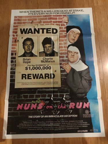 Nuns On The Run original Australian one sheet movie cinema poster | eBay Australia