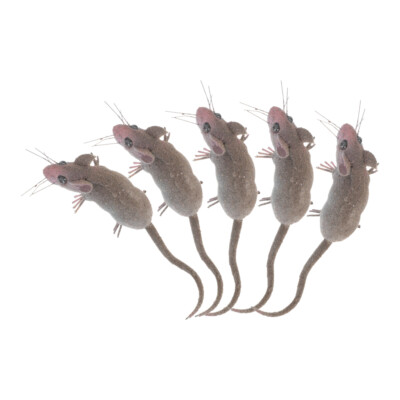 5pcs prank Garden Rat Props Rats Lifelike Rat Figurines Trick | eBay