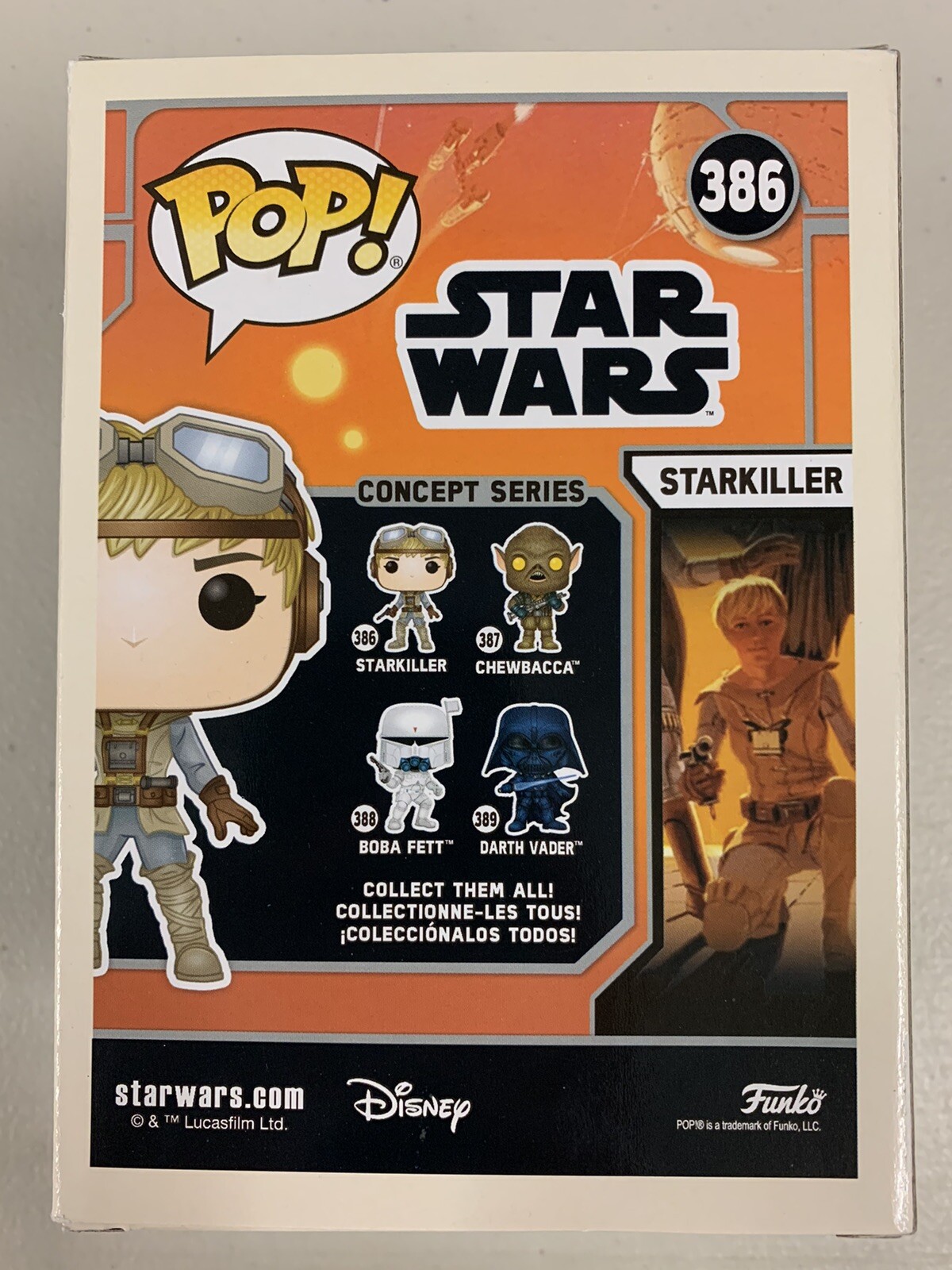 Starkiller (Ralph McQuarrie) 386 ~ Star Wars ~ Funko Pop Vinyl ~ 2020 ...