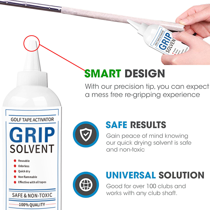 GOLF REPAIR REGRIP KIT(Re Grip - Clamp - Knife - Grip Tape - 150ML Grip ...