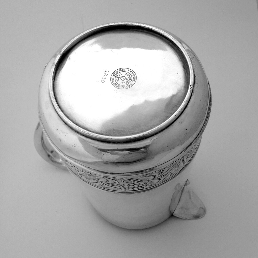 Grape Design Water Pitcher Quadruple Silverplate Pairpoint | eBay