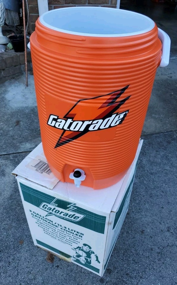 GATORADE Orange COOLER 1683 Rubbermaid 3 Gallon Drink Dispenser W/ BOX ...