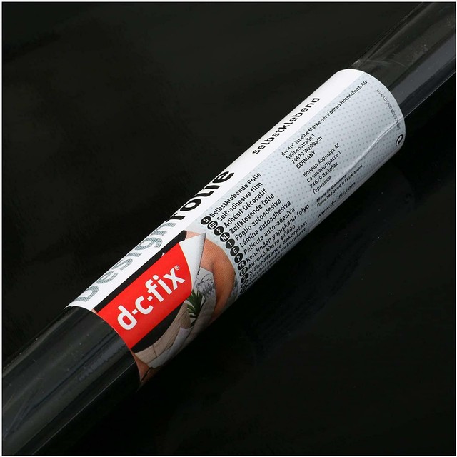 D-C-Fix Plastic Self Adhesive Glossy Black Vinyl for sale online | eBay