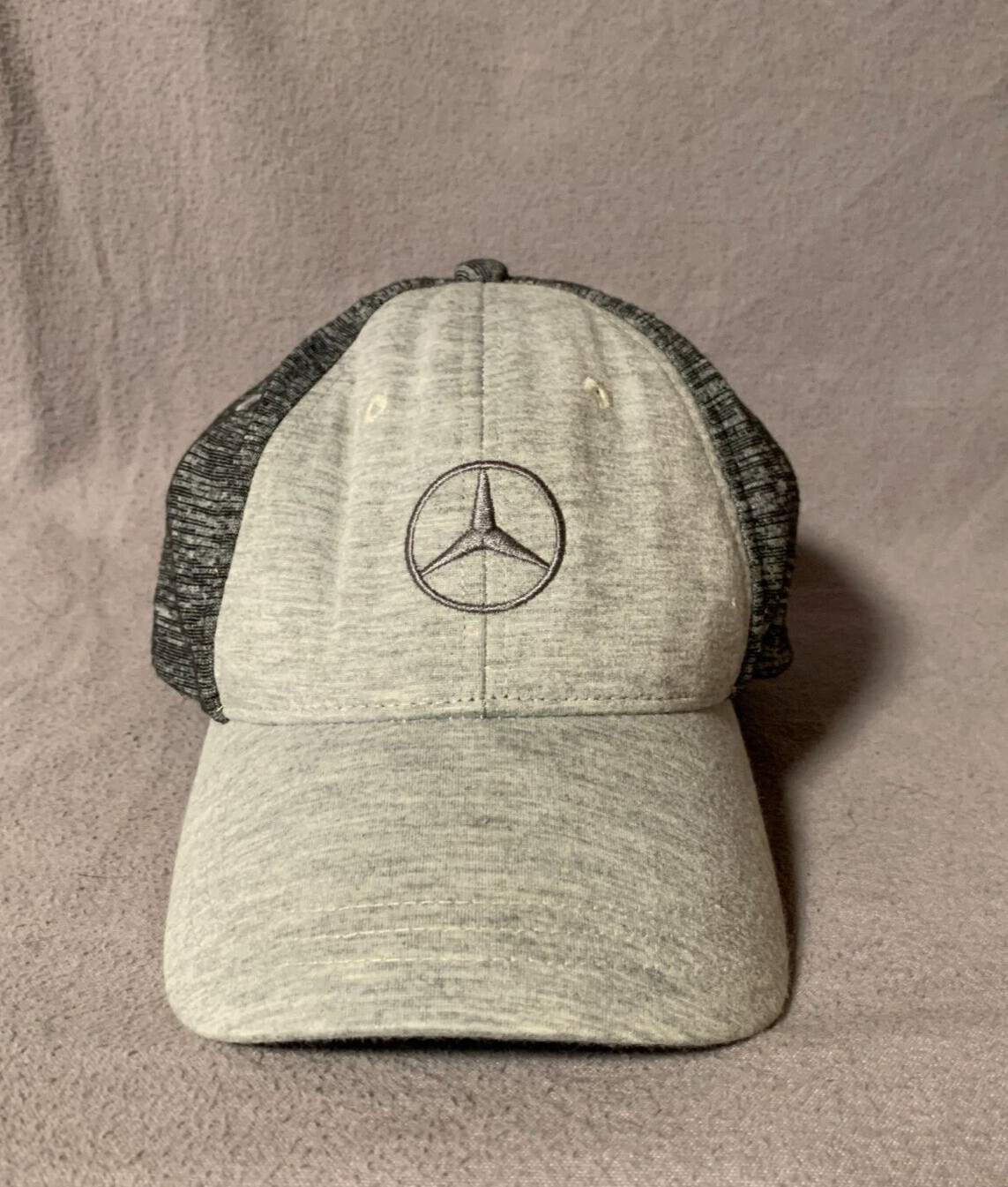 Mercedes Benz Logo Hat Cap Gray Golf Embroidered Stra… - Gem