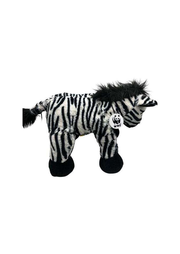 Build a Bear Zebra World Wildlife Fund Plush 13” Tshirt Mini Zebra ...