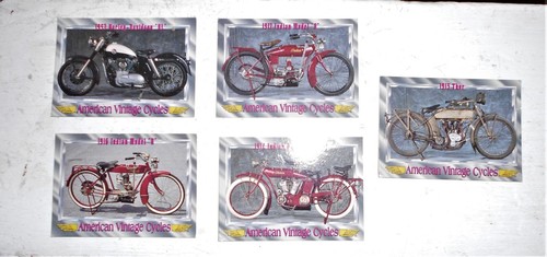 Antique Motorcycle Collecters Cards{set of 5} | eBay