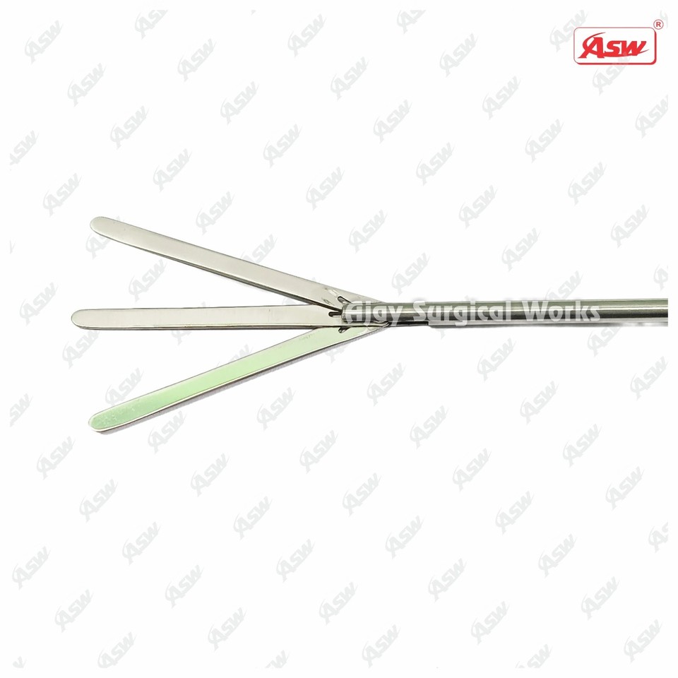 Laparoscopic Steel Fan Retractor 3 Prong 5mmx330mm Reusable Surgical ...