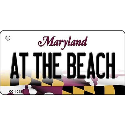 At The Beach Maryland State License Plate Tag Key Chain KC-10481 | eBay