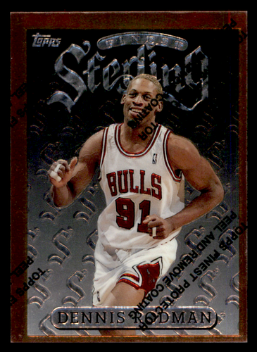 1996 Finest Dennis Rodman BRZ #5 Chicago Bulls | eBay