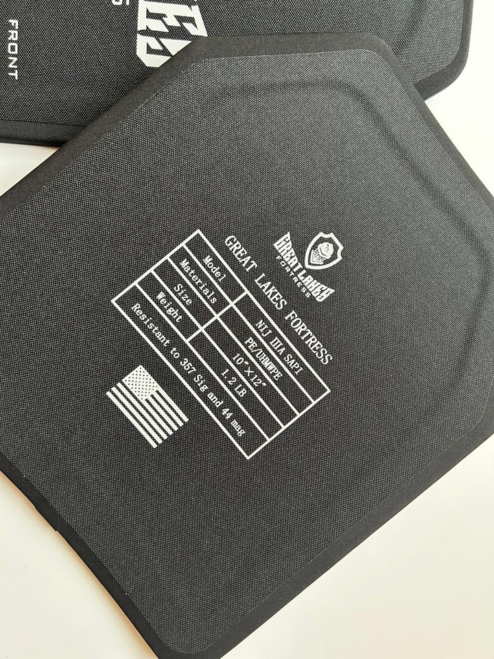Body Armor Bullet Proof Plates PE Light Weight Level IIIA 3A Inserts ...
