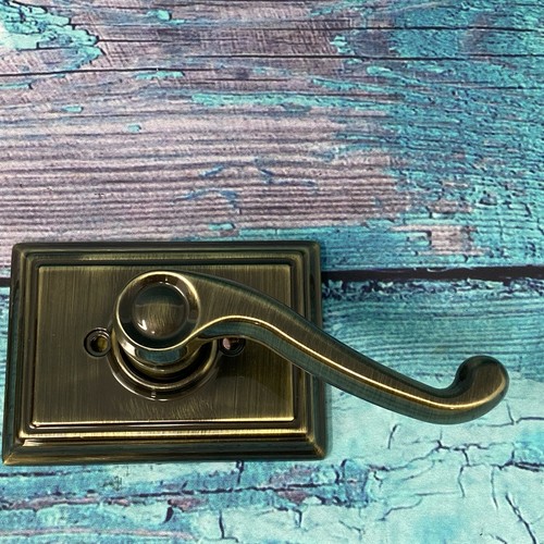 Flair Left Handed Lever with Addison Trim Non-Turning Lock, Antique ...