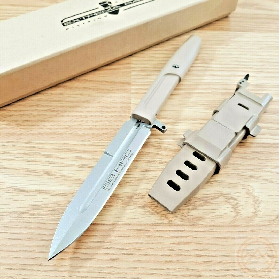 Extrema Ratio Requiem Fixed Knife 4.5" N690 Steel Blade Desert Forprene ...