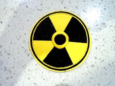 Radioactive Patches Logo Embroidered Cloth Applique Badge Iron Sew On ...