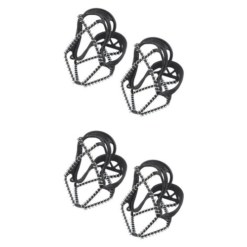 2 Pairs Outdoor Crampon Shoe Cover Snow Grippers Grips for Boots Anti ...