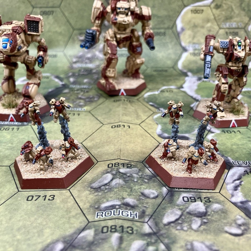 Pro Painted Battletech Clan Invasion Box Set In Clan Wolf Zeta Galaxy ...