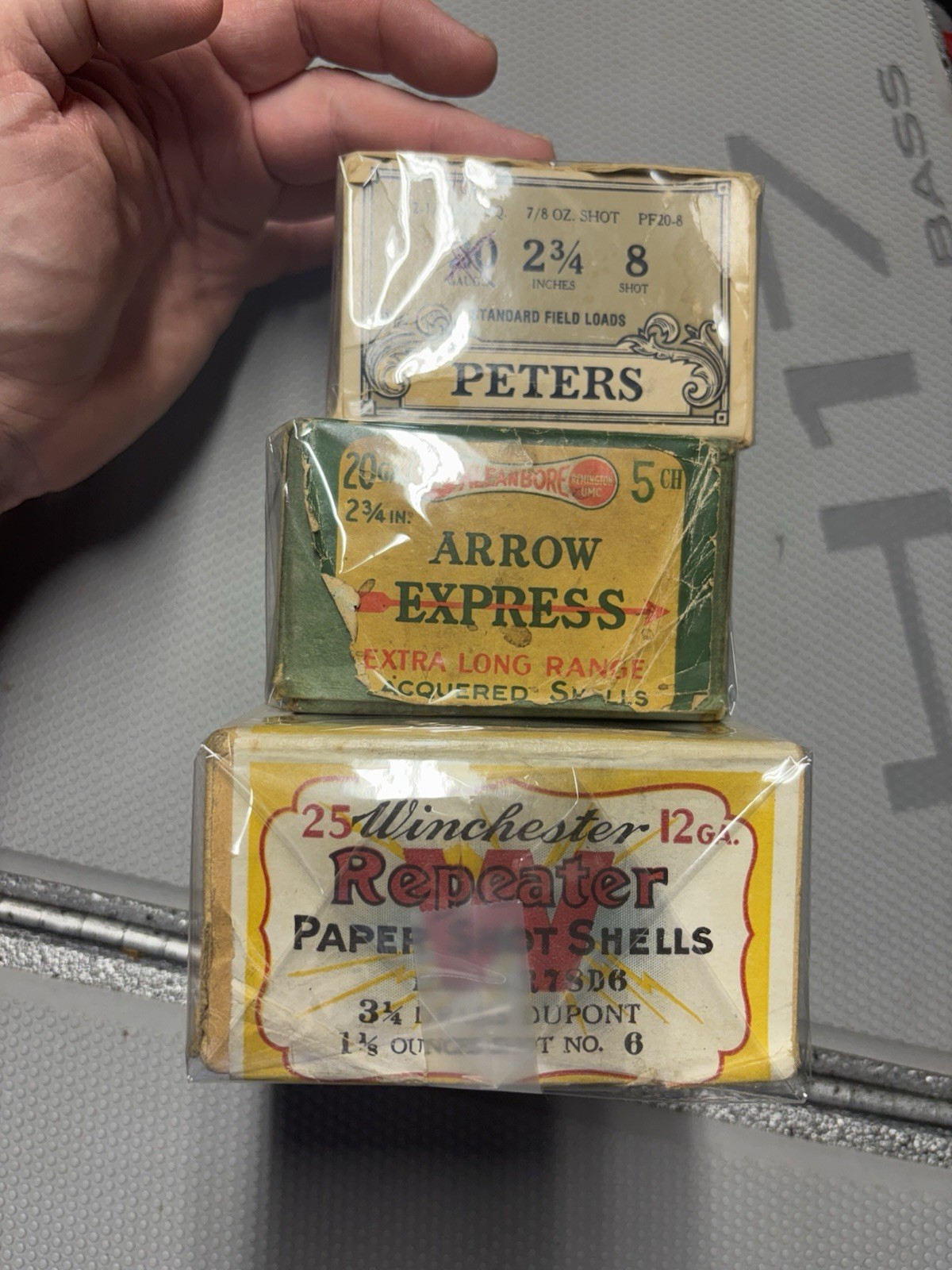 Vintage Empty Shotgun Shell Boxes Winchester, Remington, Peters ...