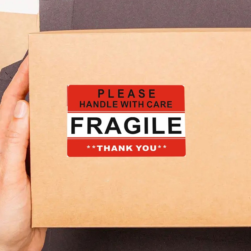20 Sheets Fragile Adhesive Stickers Shipping Labels Security Sealing ...