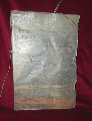 UNION PACIFIC Springtime Dinner Dance OLD TIMERS CLUB No. 12 HOTEL UTAH ...