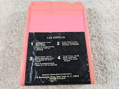 Led Zeppelin- IV (ZOZO) 8-Track Tape. REBUILT! Free shipping. | eBay