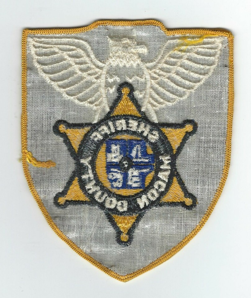 VINTAGE MACON COUNTY, ILLINOIS SHERIFF (CHEESE CLOTH BACK) patch | eBay UK