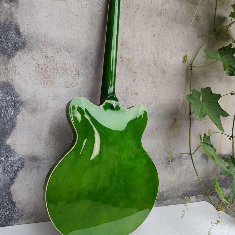 Left-Handed Green Electric Bass 4 string Rosewood Fingerboard Maple ...