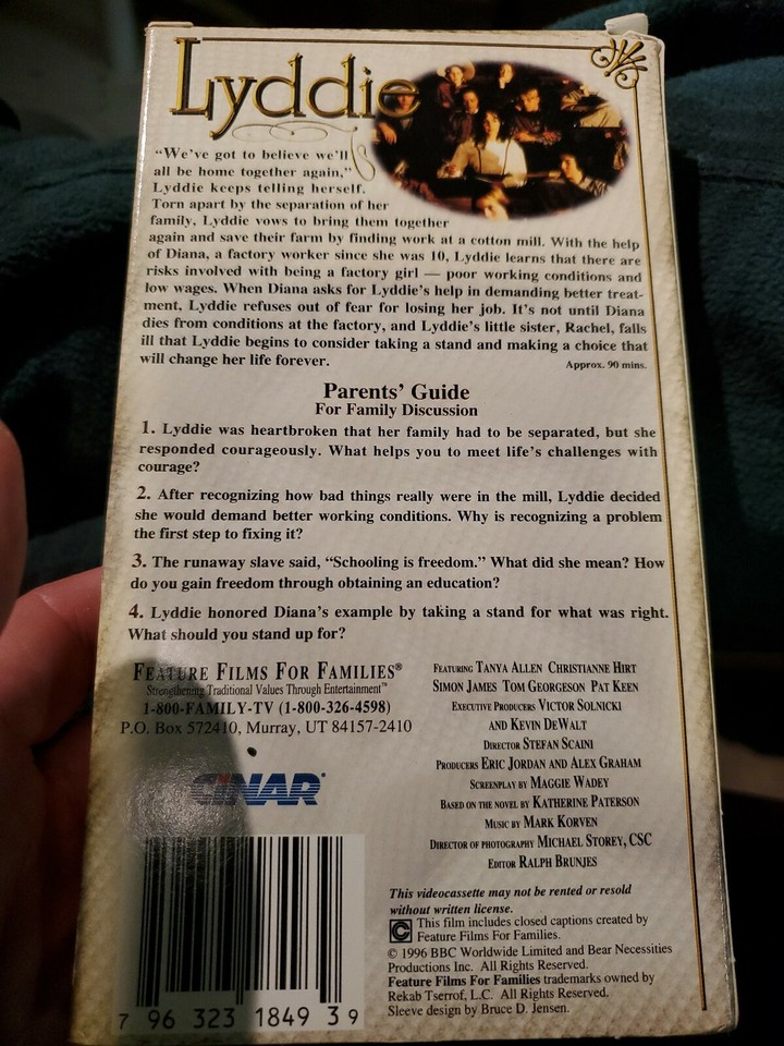Lyddie VHS | eBay