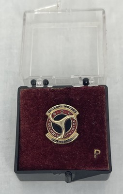 Rare Vintage General Motors 10k Gold Service Pin 10 Years Assembly ...