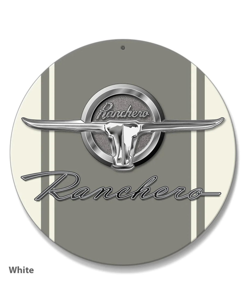 1964 - 1965 Ford Ranchero Emblem Round Aluminum Sign - Aluminum - 14 ...