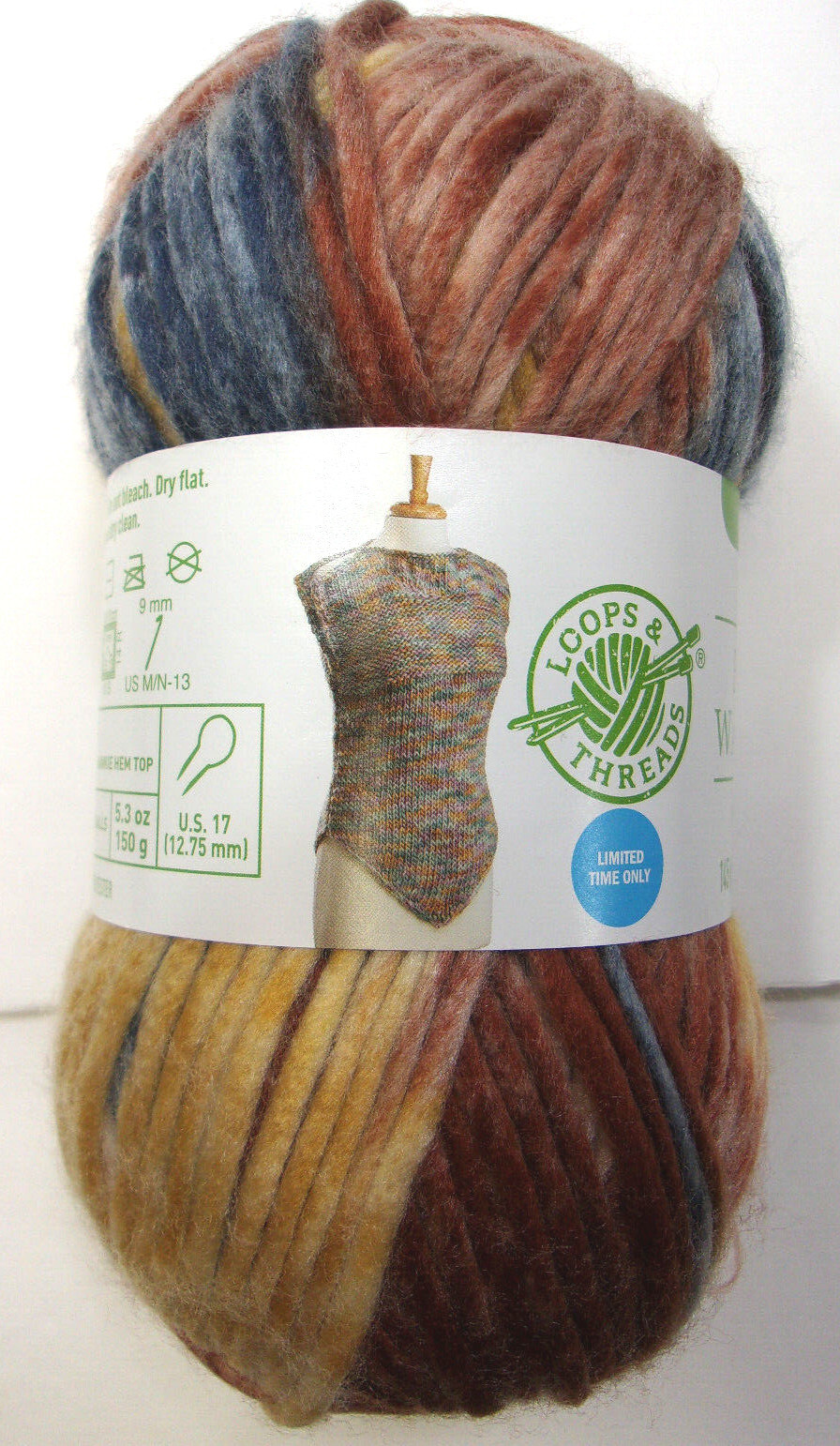 Loops & Threads Eco Cozy Watercolors Yarn, 16-Color Choice, 1-Skein | eBay