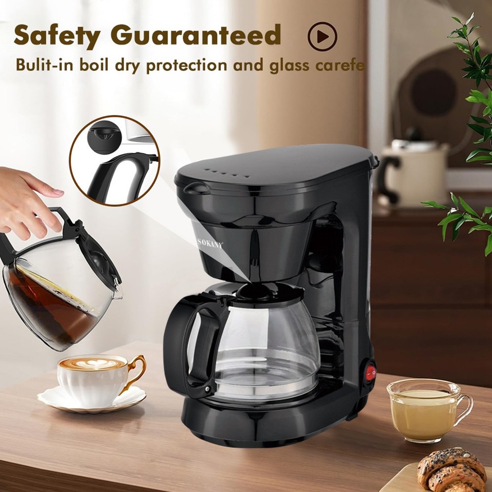 Filter Coffee Maker Machine Instant Anti-Drip Fast Brewing Time 650W ...