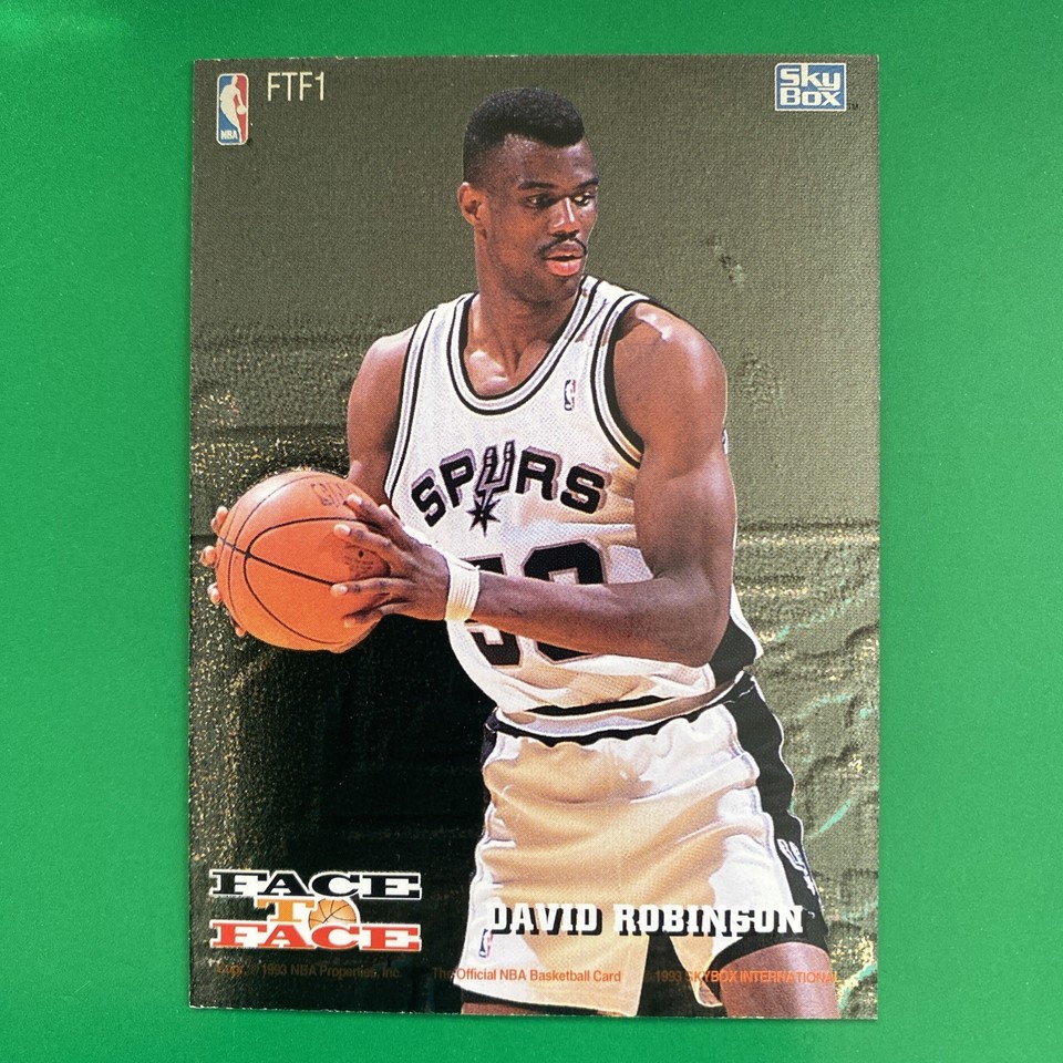 Shaquille O'Neal & David Robinson 1993-94 NBA Hoops Face to Face Insert ...