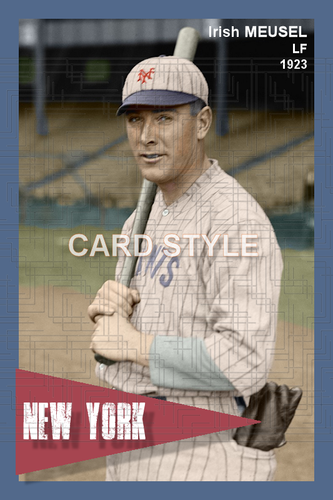 Irish Meusel - 1923 New York Giants - choose a size - colorized print ...