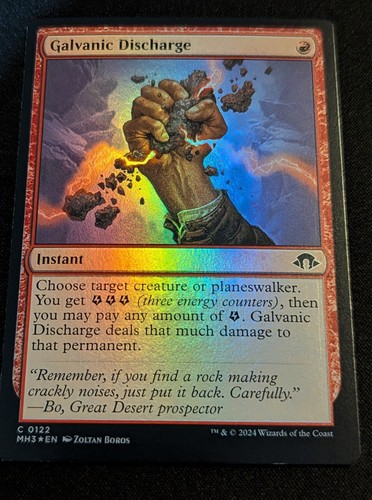 MTG - Galvanic Discharge FOIL - Modern Horizons 3 - Pack Fresh!! | eBay UK