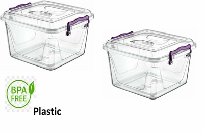 2 X 6 Litre Plastic Pantry Boxes Food Container Meal Carrier Capacity ...