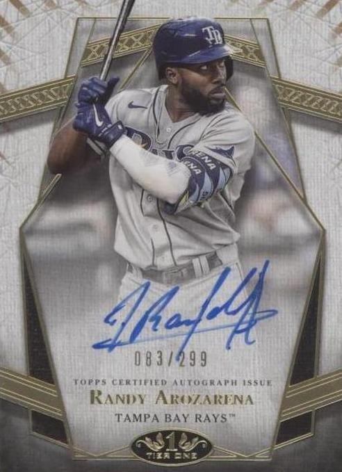 2022 Topps Tier One - Prime Performers Autographs Randy Arozarena #PPA ...