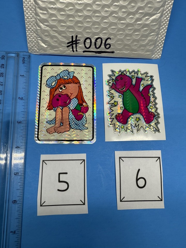 RARE Vintage Barney Vending Machine Prism Sticker Holographic on Kodak ...