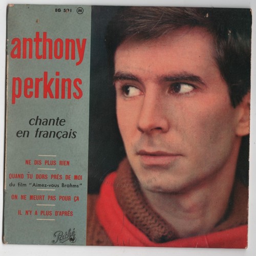 Anthony PERKINS André POPP Guy BEART – 45T 7’’ EP 4 titres PATHE 45 EG ...