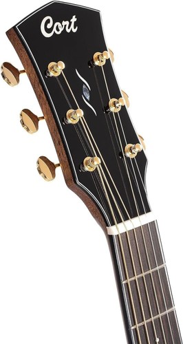Cort 6 String Acoustic-Electric Guitar, Right, Natural, Full (GOLDA6-BO ...