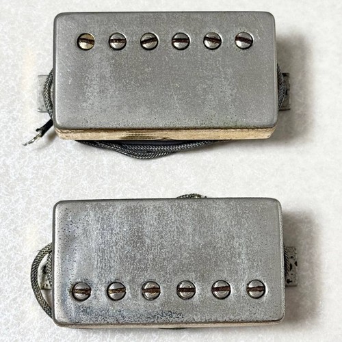 Rare 1980s Gibson PAF Humbucker Gold Pickup Set Pat No 2,737,842 Works ...