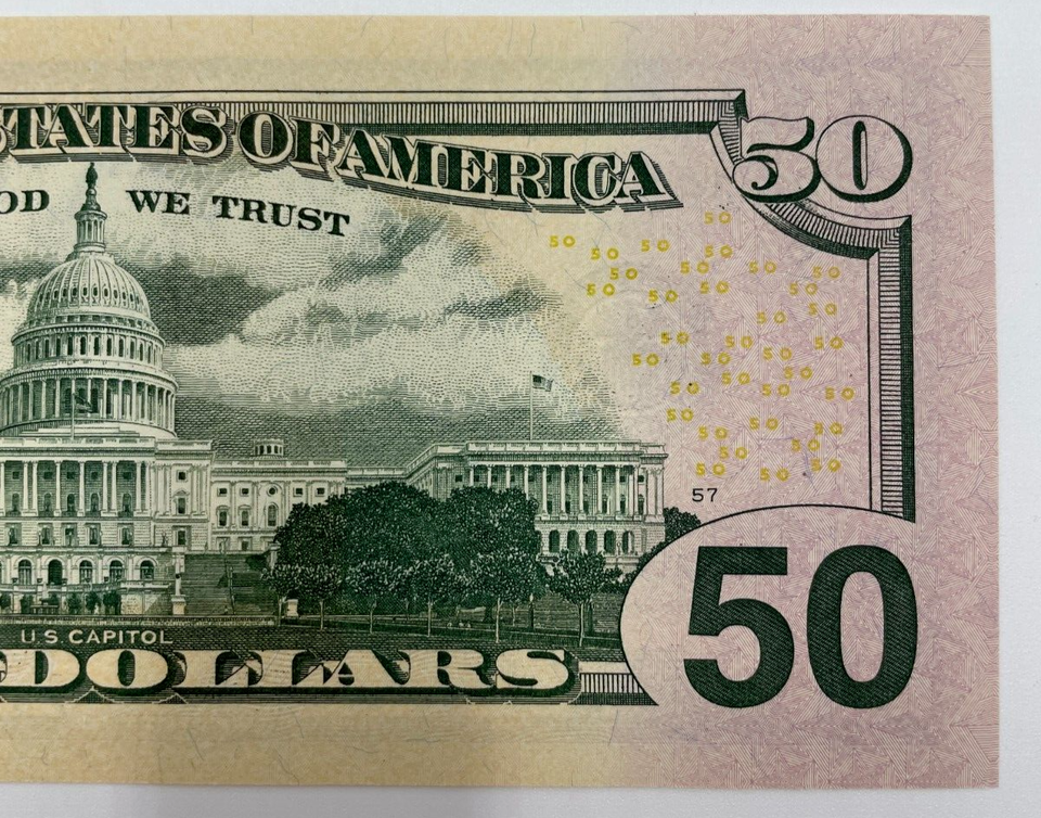 NEW Uncirculated $50 FIFTY Dollar Bill Series 2017A ONE NOTE | eBay
