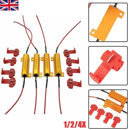 LED Indicator Load Resistor Ballast Flash Rate Relay Turn Signal Bulbs ...