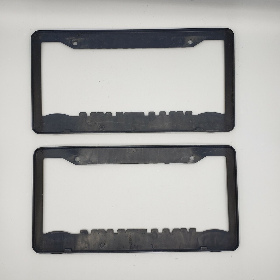 2x Fontana Valley Kia Plastic License Plate Frame Front And Rear Black ...
