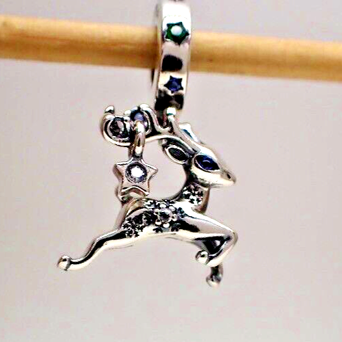 Authentic Pandora #792826C01 Magical Christmas Reindeer Dangle Charm ...