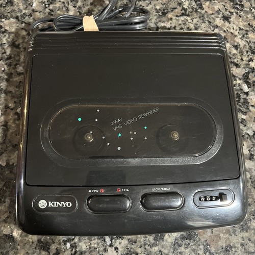WORKING Kinyo 2-Way Automatic VHS Tape Cassette Rewinder with Counter ...