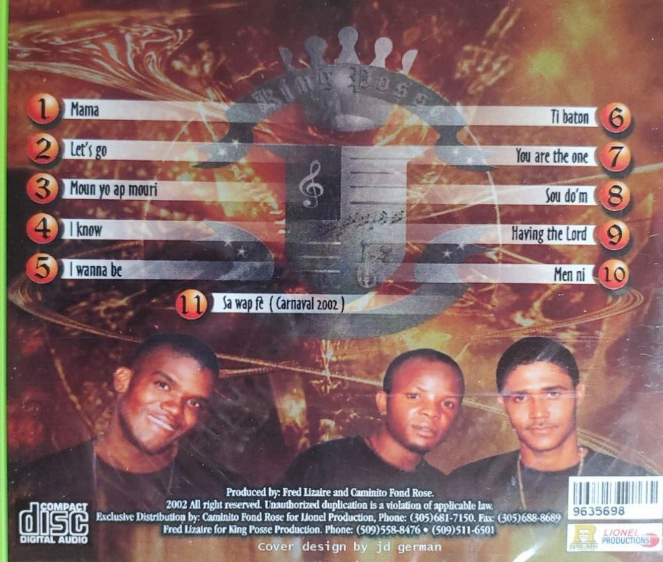 KING POSSE ( I KNOW ) HAITIAN CD / HIP HOP | eBay
