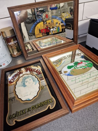 Bar Pub Framed Mirrors X3 Vintage Advertisement for Man Cave RR Gin ...